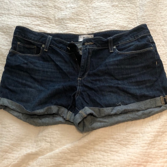 PAIGE | Shorts | Paigejimmy Jimmy Shorts Dark Denim Never Worn | Poshmark